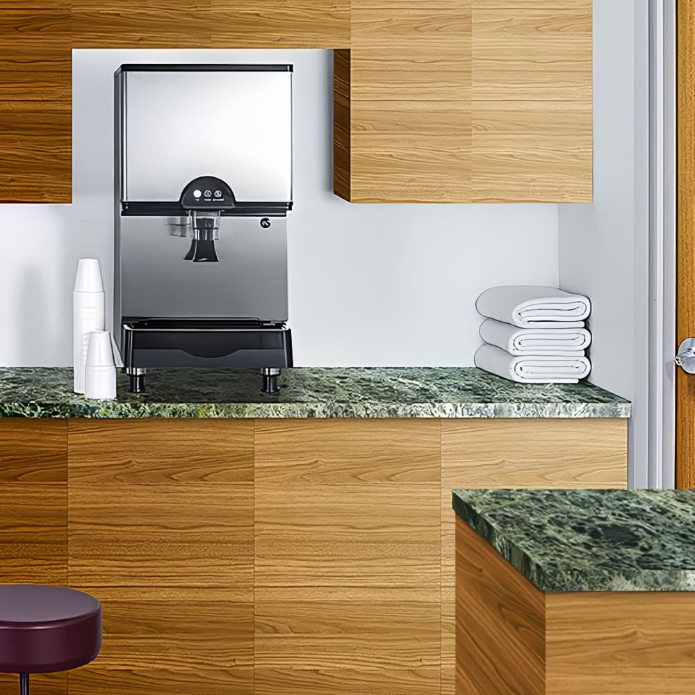 Summit AIWD282 282 lb Countertop Nugget Ice & Water Dispenser - 11 lb ...