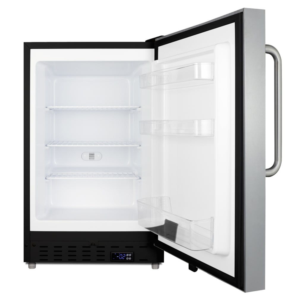 Summit ALFZ37BSSTB 20" Undercounter Freezer w/ (1) Solid Door ...