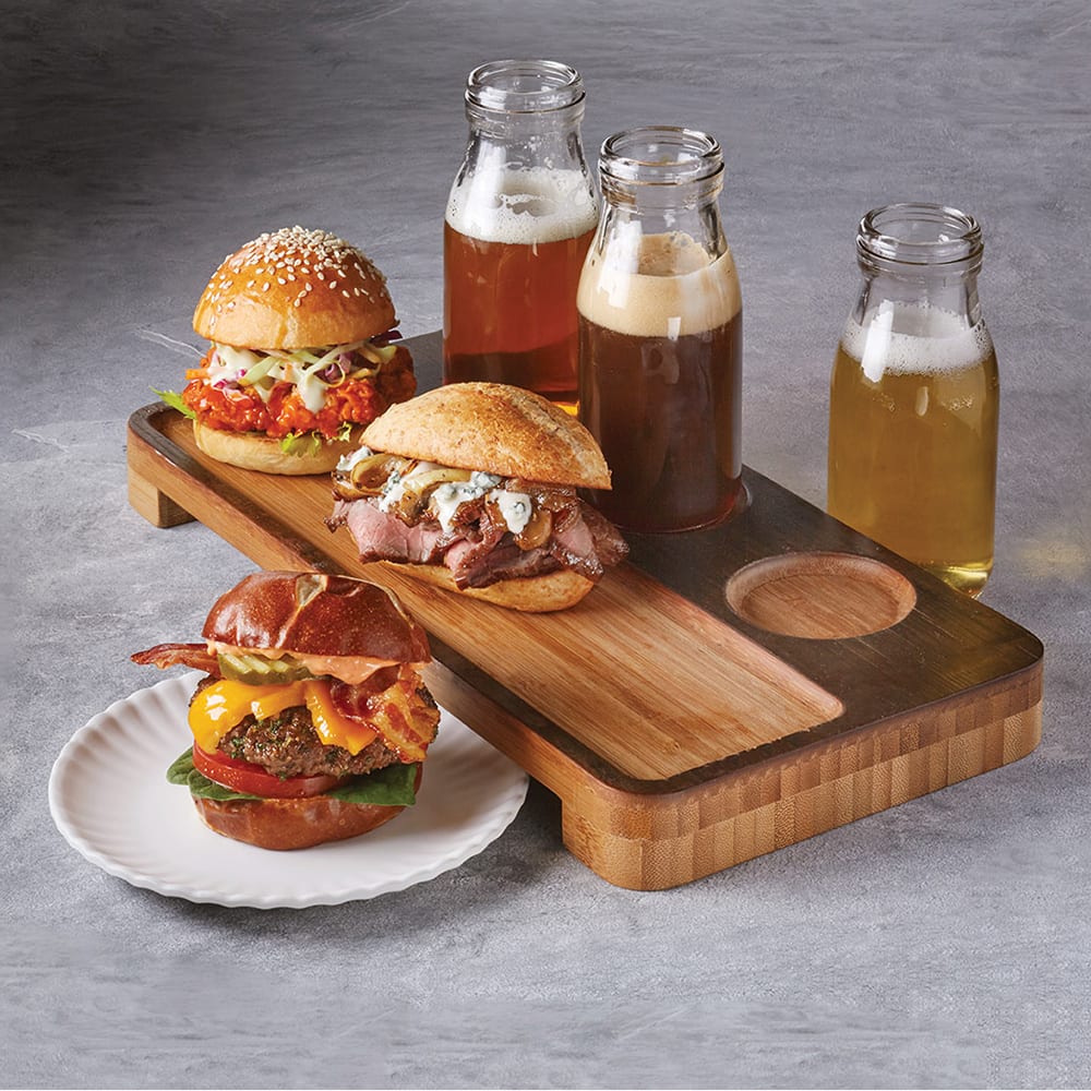 American Metalcraft BWF3 Pairing Taster Flight Board w/ (3) Cutouts ...