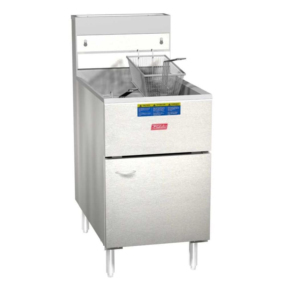 Pitco 65S Frialator Gas Fryer - (1) 80 lb Vat, Floor Model, Natural Gas