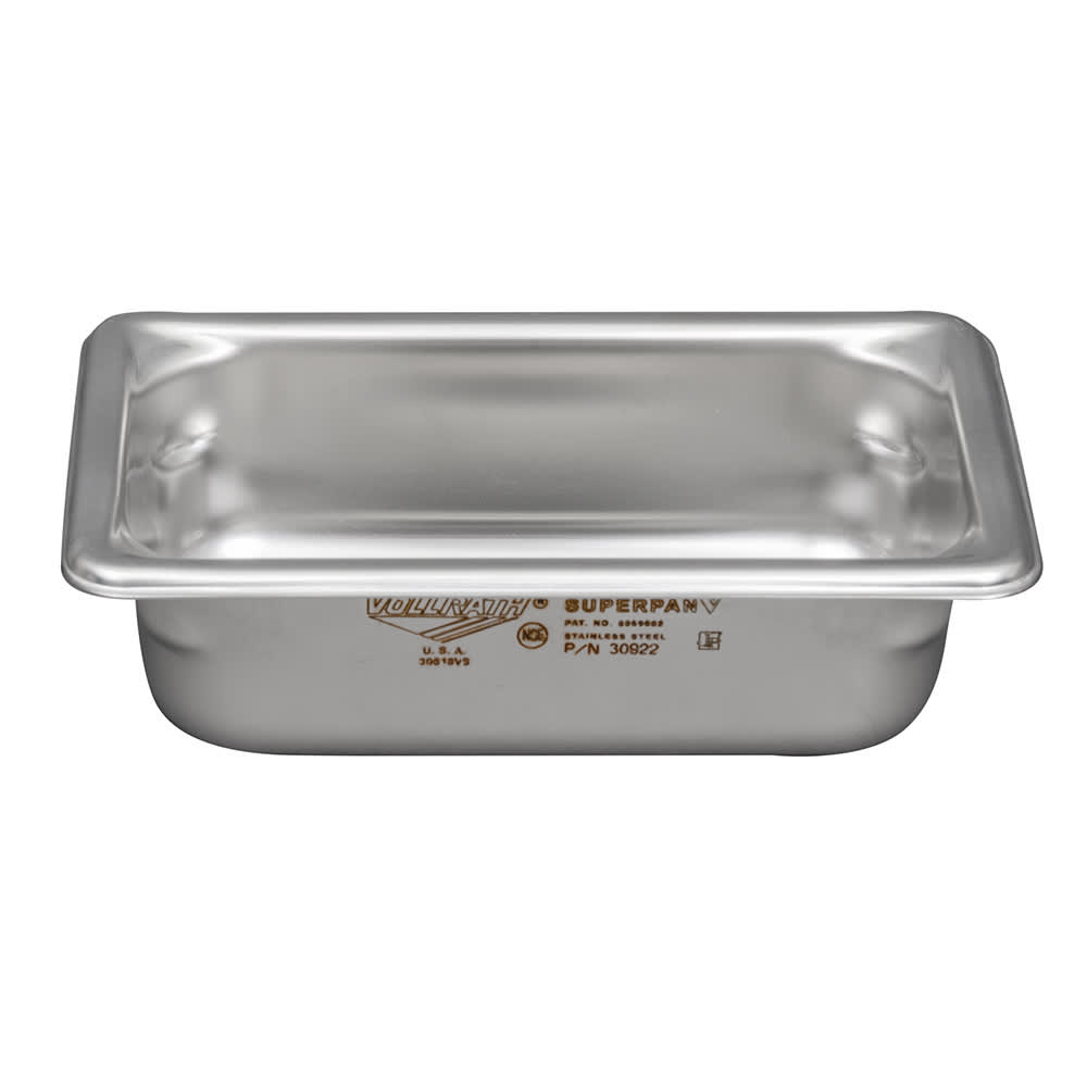 Vollrath 30922 Jacob's Pride® Super Pan V Ninth Size Steam Pan, Stainless