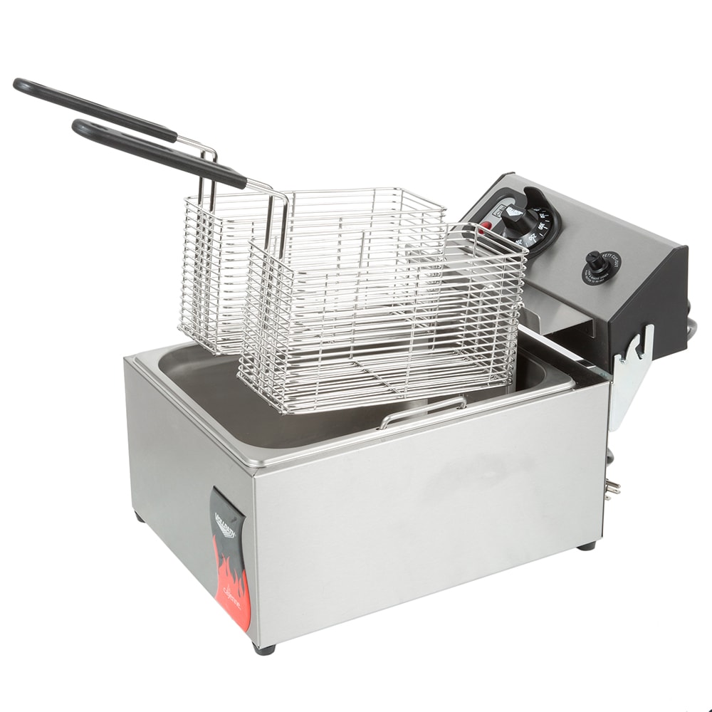 Vollrath 40706 Countertop Electric Fryer - (1) 10 lb Vat, 220v/1ph