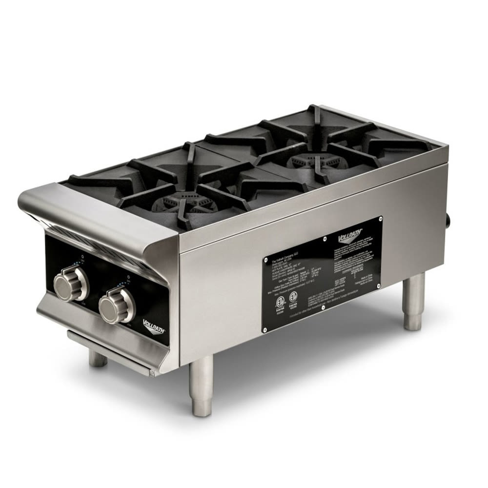Vollrath HPG2-12 12" Countertop Manual Gas Commercial Hotplate ...