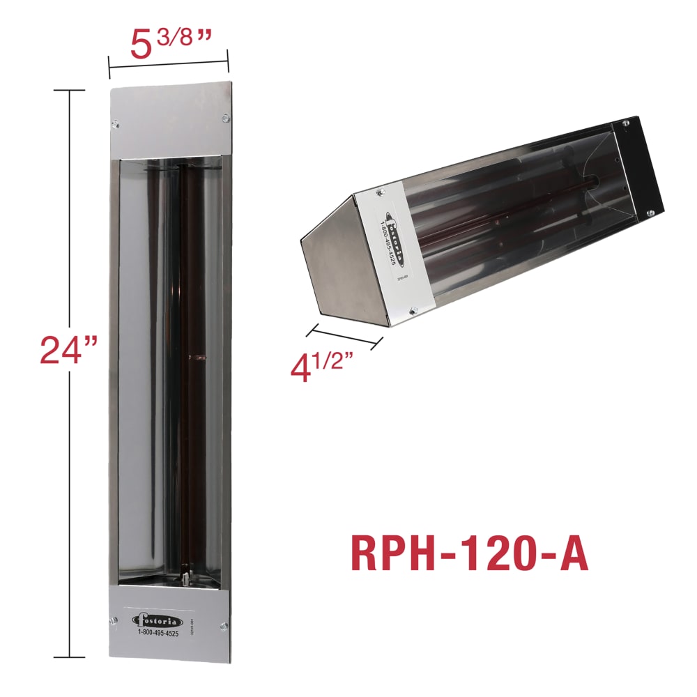 TPI RPH-120-A Outdoor Ceilling Mount Electric Infrared Heater - 1500 ...