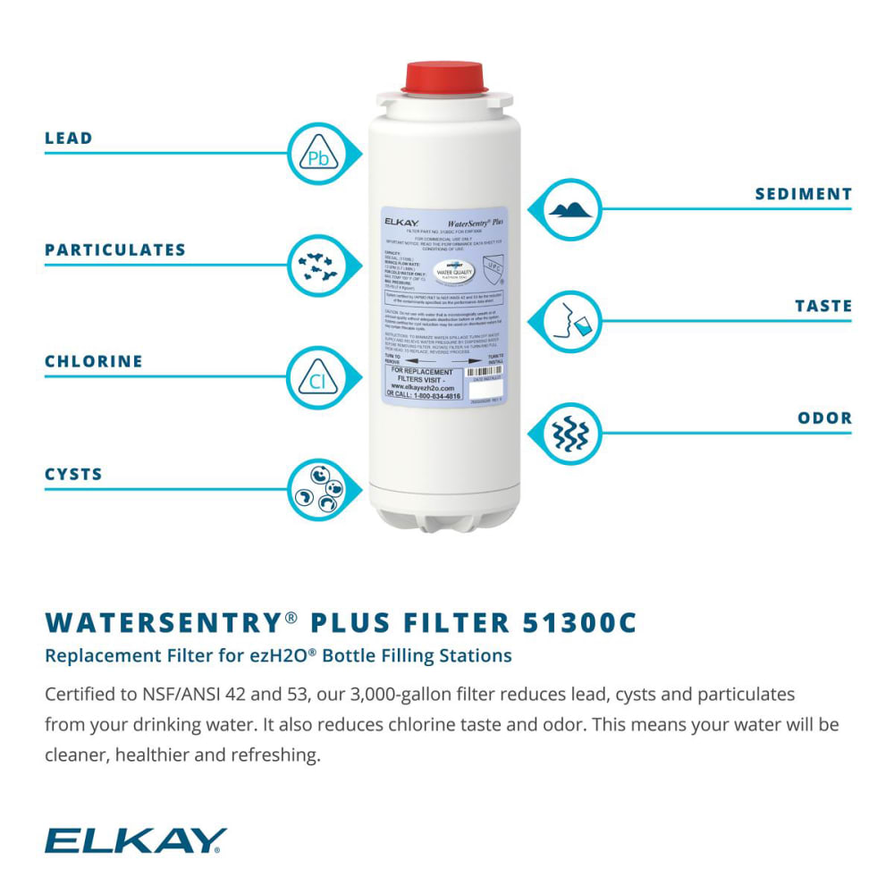Elkay 51300C WaterSentry® Plus Replacement Filter for Bottle Fillers