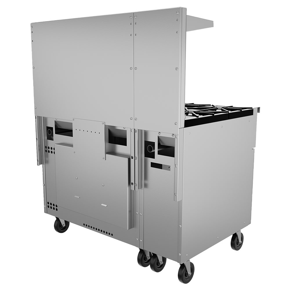 Vulcan 48S-8B 48" 8 Burner Gas Range w/ Standard Oven & Storage Base ...