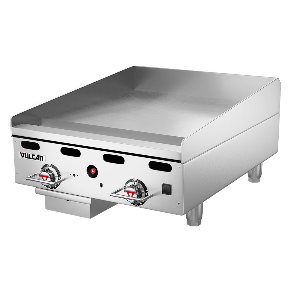 Vulcan MSA24 24" Gas Griddle w/ Thermostatic Controls - 1" Steel Plate, Natural Gas