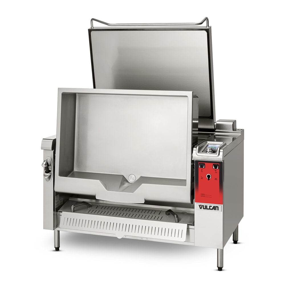 Vulcan VPP40E-208 40 gal. Tilt Skillet - Open Base, Strainer, 208v/3 ph