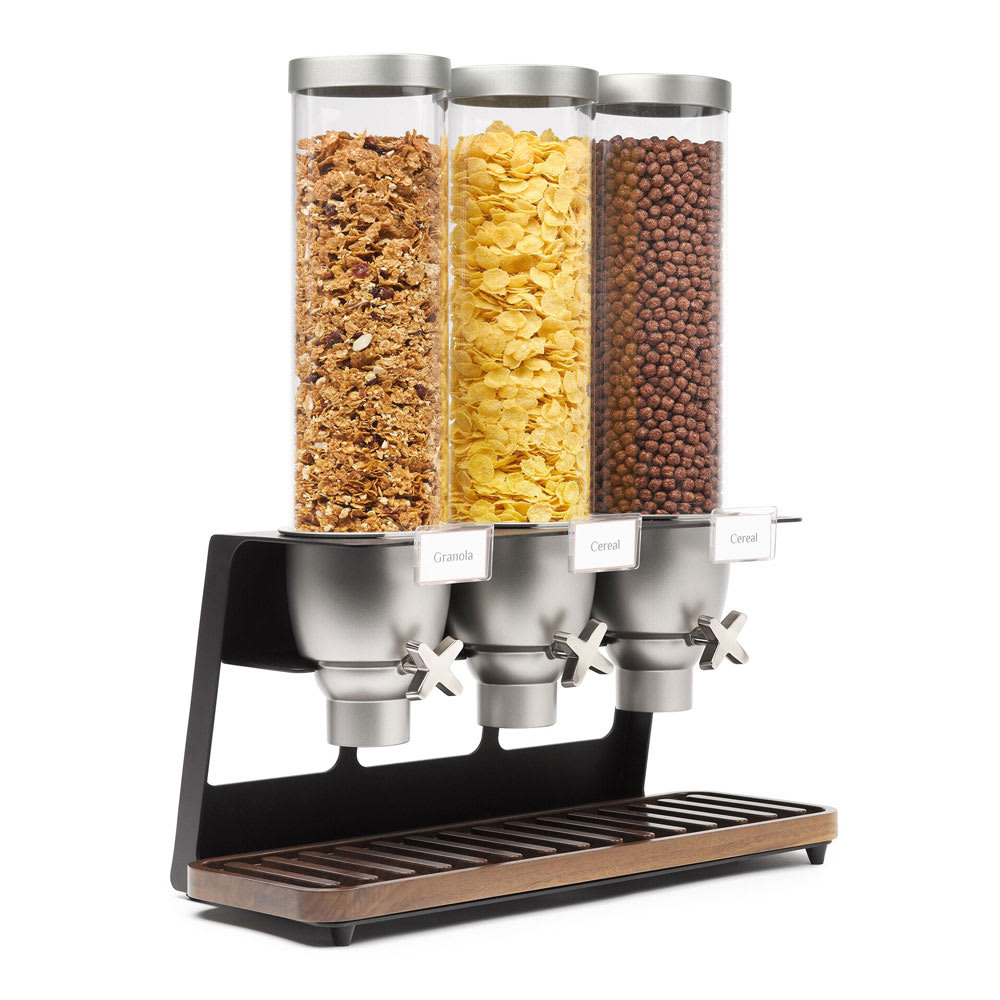 Rosseto EZ520 Countertop Dry Food Dispenser, (3) 1 3/10 gal Hoppers