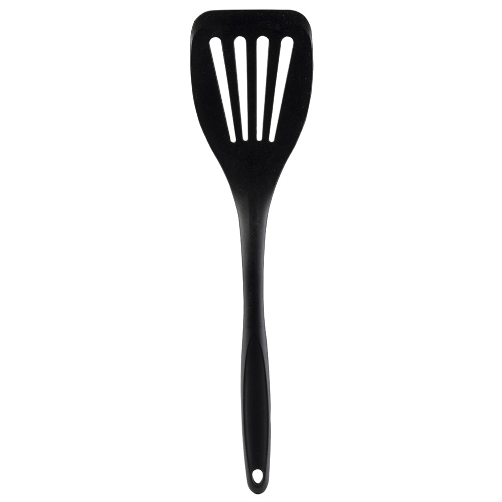 Tablecraft 10054 12 7/8" Slotted Spatula w/ 4" Blade - Silicone Coated ...