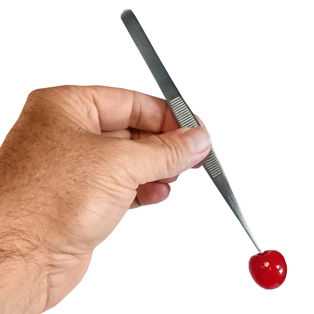 Tablecraft 10754 6 1/4" Bar Tweezers - Stainless Steel