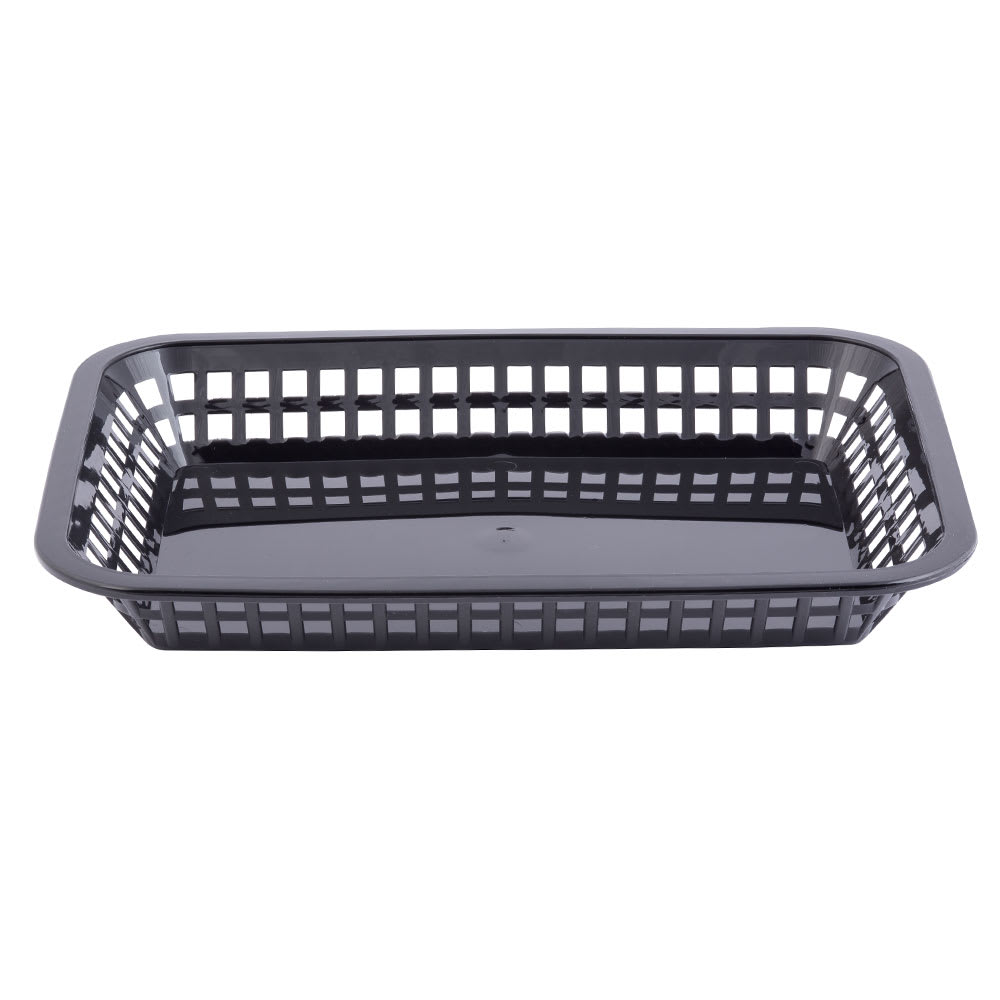 Tablecraft 1077BK Grande Platter Basket - 10 3/4 x 7 3/4 x 1 1/2 ...