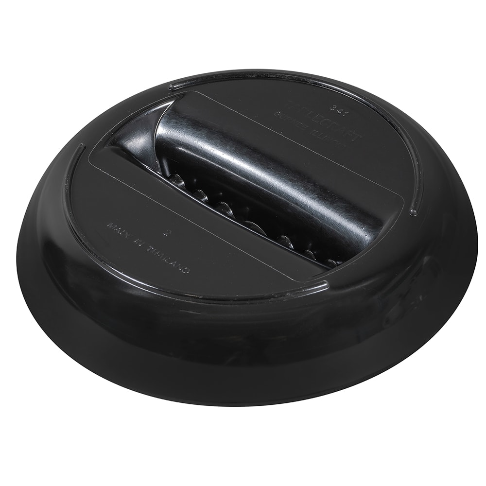 Tablecraft 341B-1 Safety Island Ashtray, 7 x 1 1/2", Black Phenolic