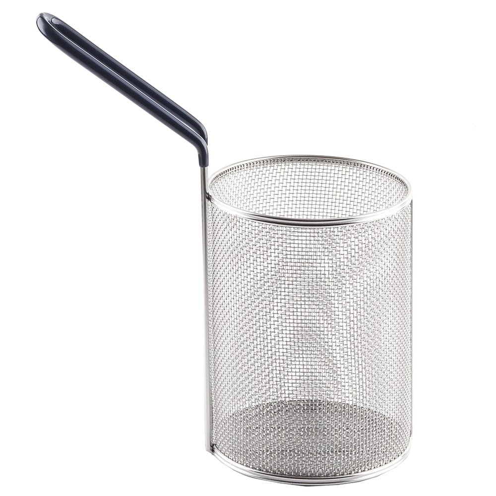 Tablecraft 985 5 1/4" Round Pasta Basket - Stainless Steel