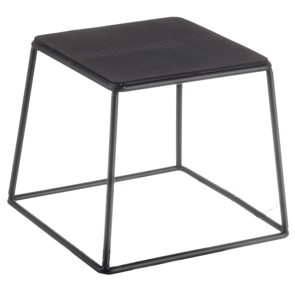 Tablecraft BKR4 4 Piece Rectangular Metal Riser Set w/ Non-Slip Rubber ...