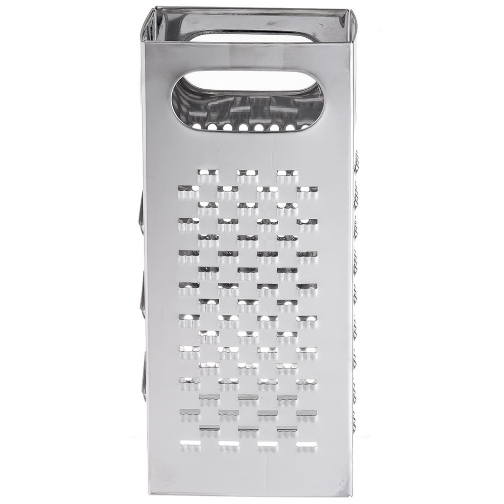 Tablecraft SG201 Stainless Steel Square Grater, 4 x 4 x 9"