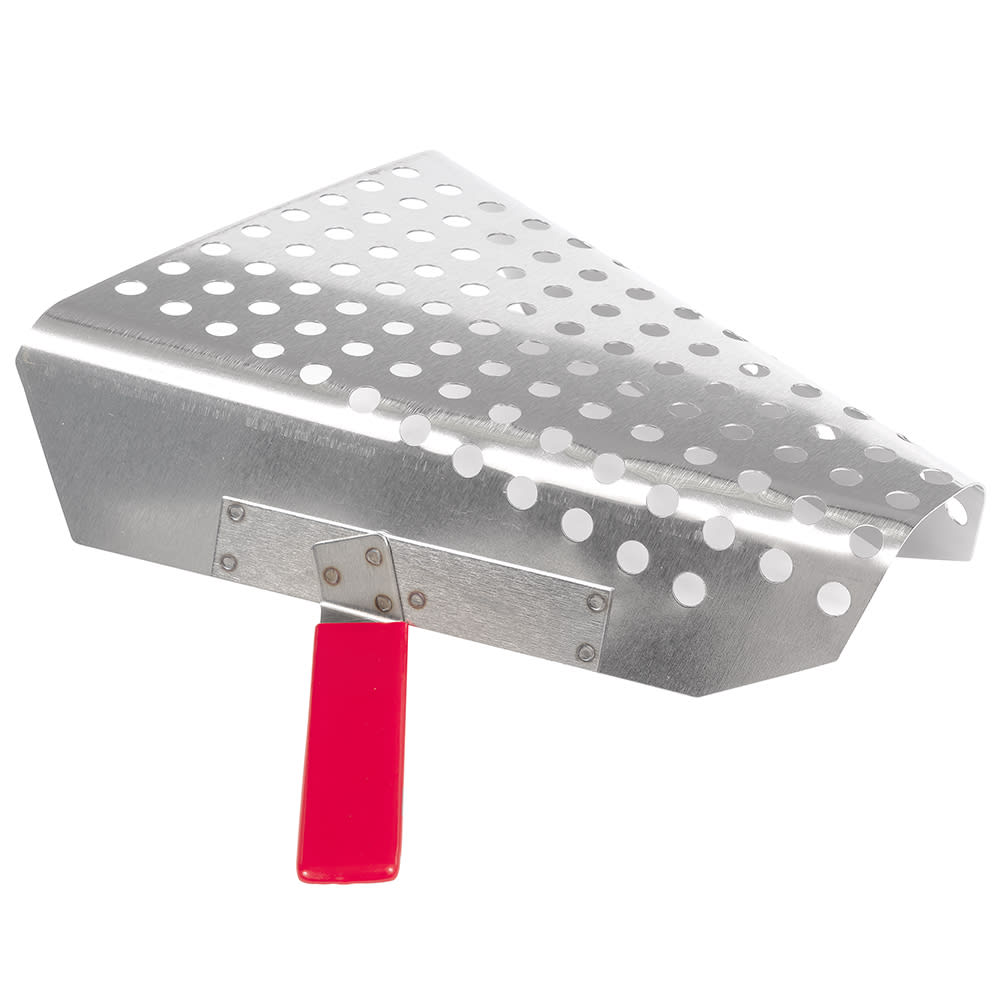 Gold Medal 2108 Jumbo Right Handed Perforated Jet Scoop, Aluminum