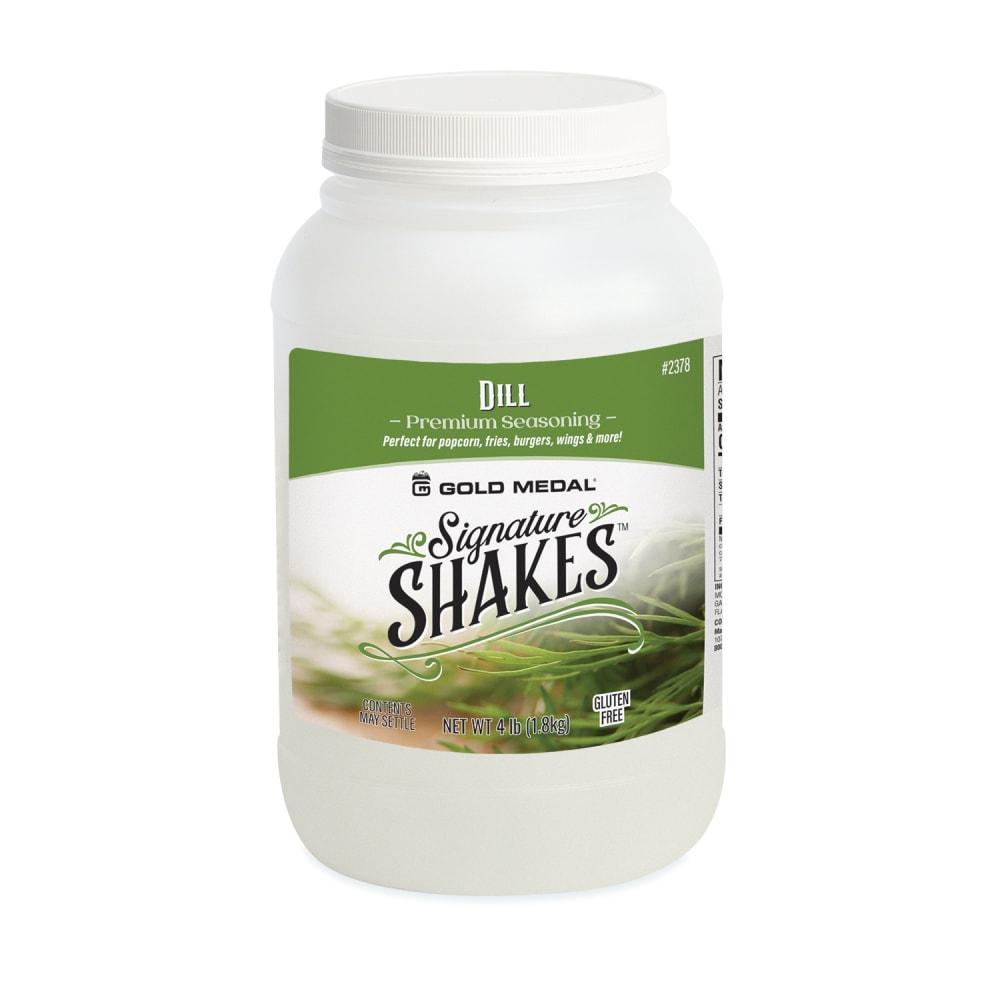 Gold Medal 2378 4 lb Jar Creamy Dill Signature Shakes Flavor Mix