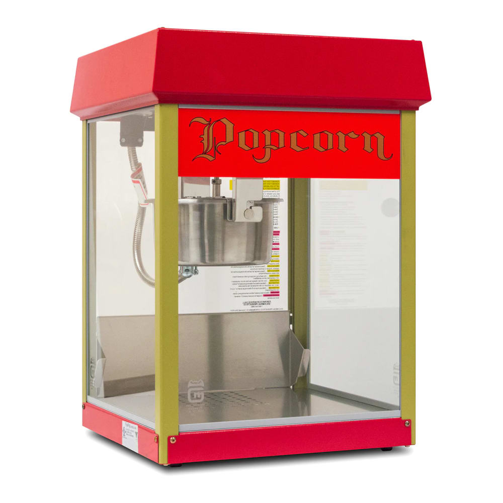 Gold Medal 2404 FunPop Popcorn Machine w/ 4 oz EZ Kleen Kettle & Red ...