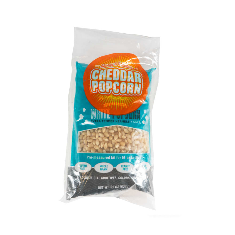 Gold Medal 2647 MegaPop White Popcorn Kit for 8 oz Kettles w/ Corn & Oil