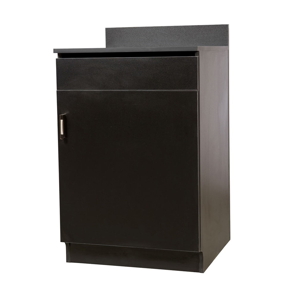 Oak Street M8210-BLK-UNASSEMBLED 24"W Waitress Stand w/ Melamine Top ...