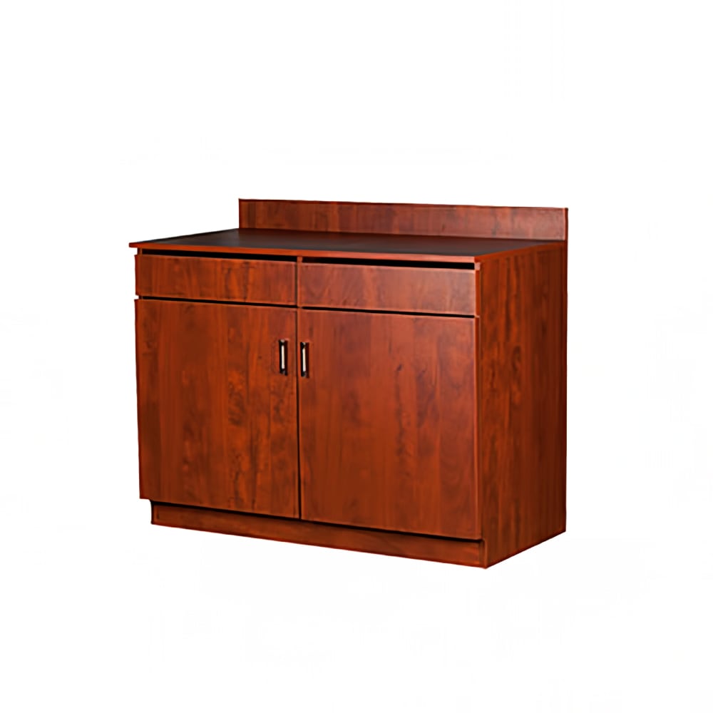 Oak Street M8220-CHERRY-UNASSEMBLED 48"W Waitress Stand w/ Melamine Top ...