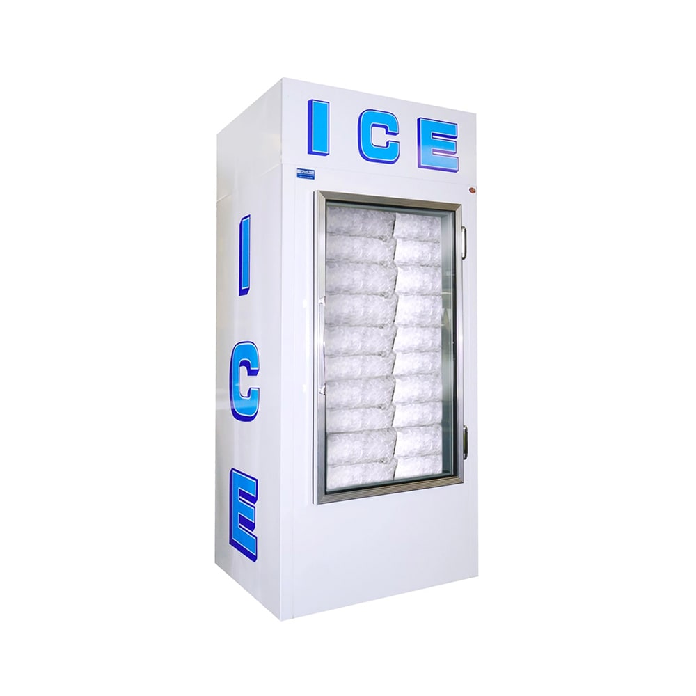 Polar Temp 300CWG 36" Indoor Ice Merchandiser w/ (35) 20 lb Bag ...