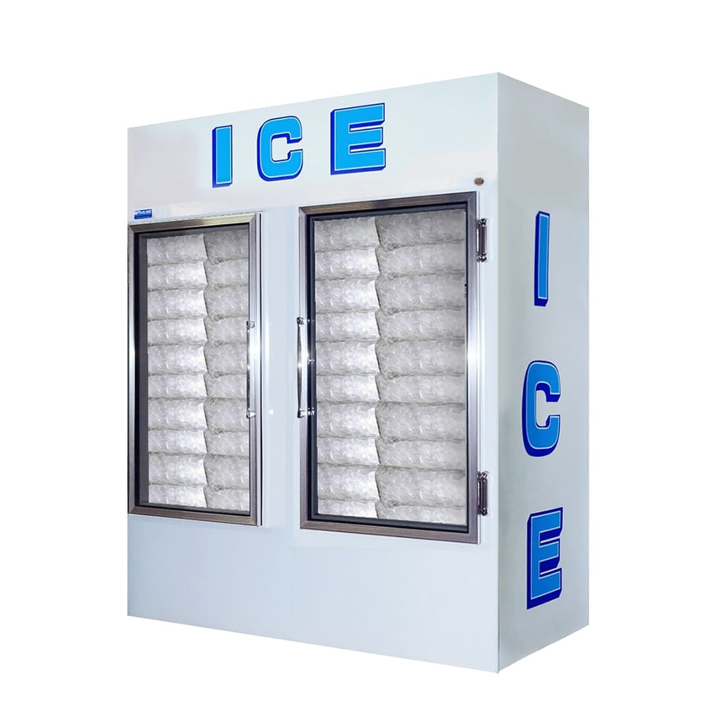 Polar Temp 670CWG 62" Indoor Ice Merchandiser w/ (78) 20 lb Bag ...