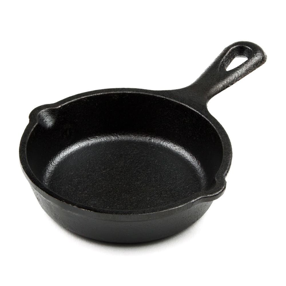 Lodge LMS3 3 1/2" Round Cast Iron Seasoned Mini Skillet