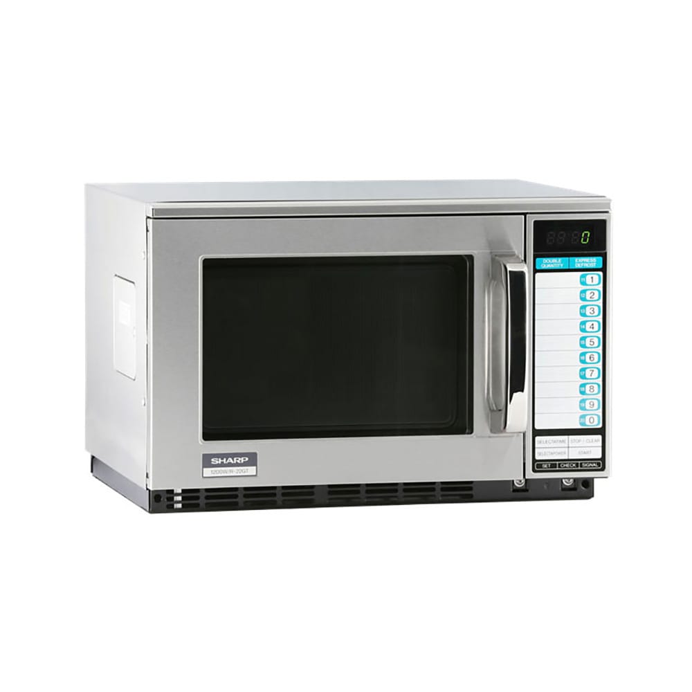 Sharp R22GTF 1200w Commercial Microwave with Touch Pad, 120v
