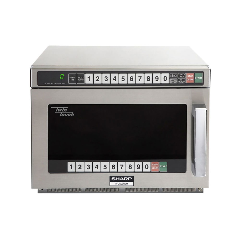 Sharp R-CD2200M 2200w Commercial Microwave w/ Touch Pad, 230 208v/1ph