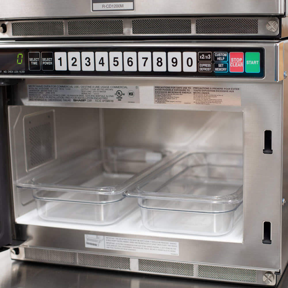 Sharp R-CD2200M 2200w Commercial Microwave w/ Touch Pad, 230 208v/1ph