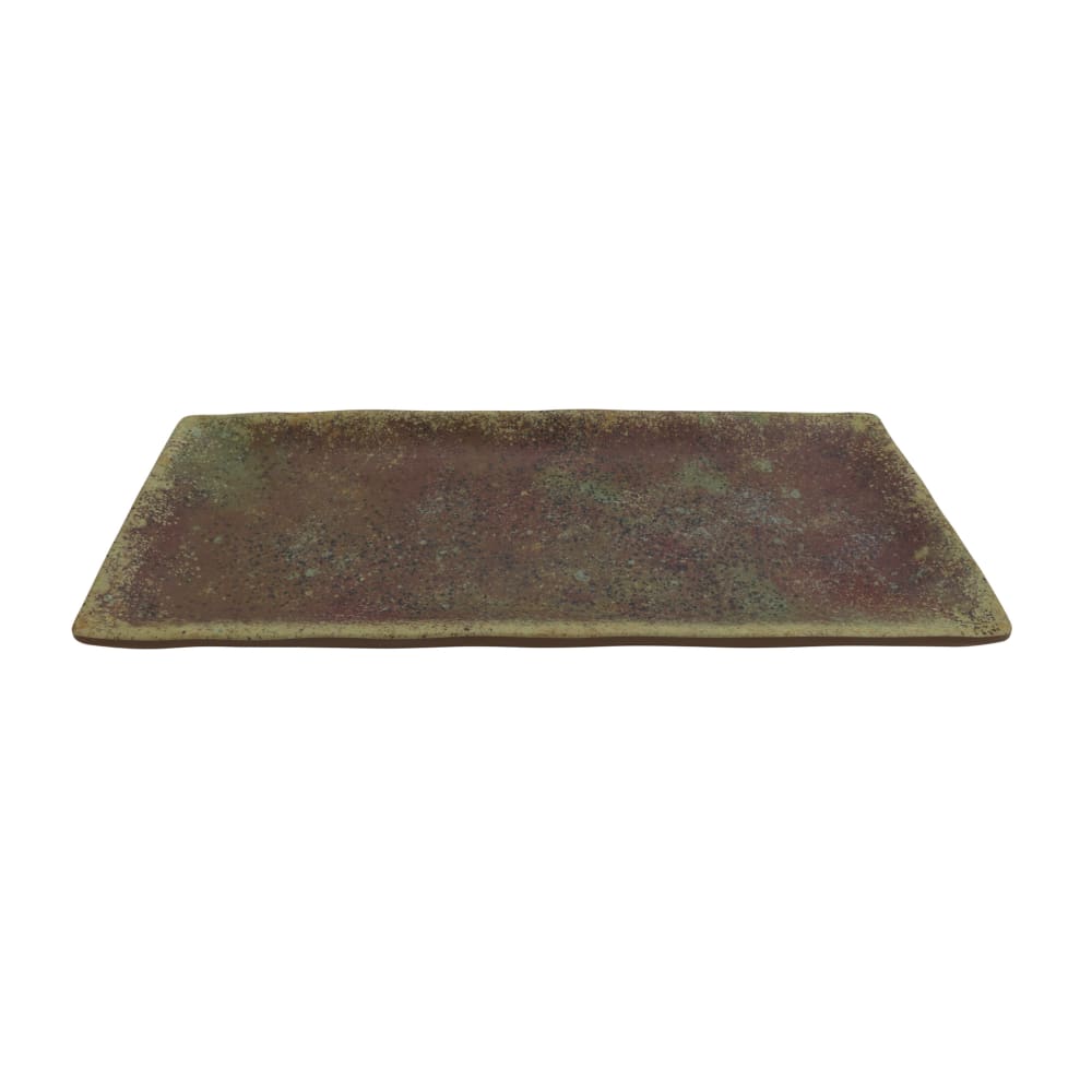 GET 23123-CAI 12" x 5" Rectangular Cheforward™ Plate - Melamine, Clay ...