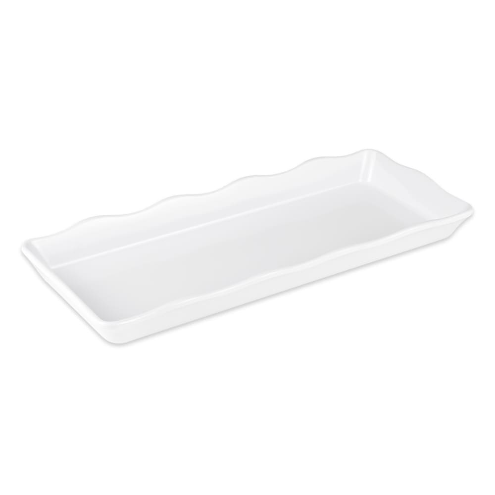GET ML-154-W Rectangular Display Tray, 14" x 5 1/2", Melamine, White