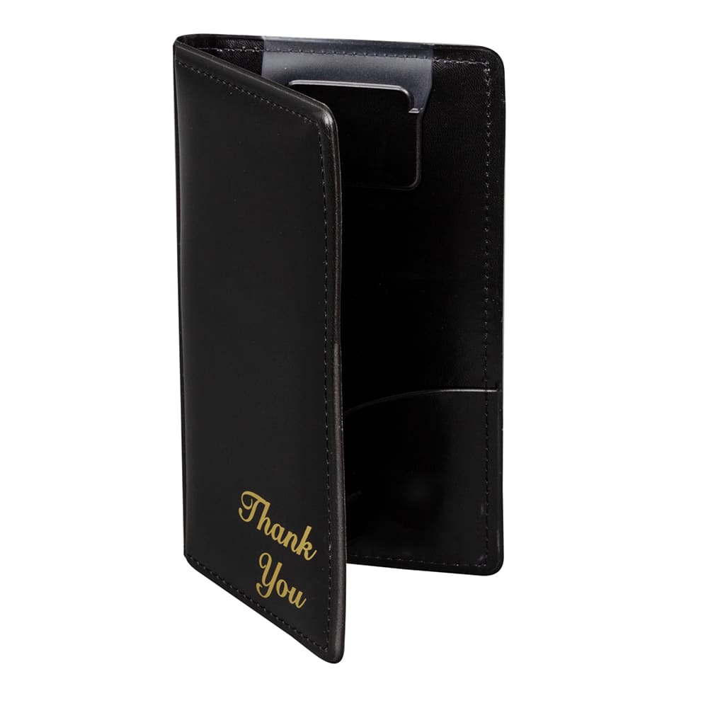 Risch 5000PBLACKTHANKYOU Double-Panel Guest Check Holder - 5" x 9 ...