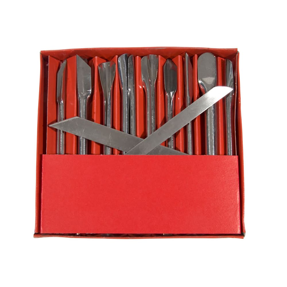 Town 48677 6 1/2" Garnishing Kit, 17 Piece, Stainless