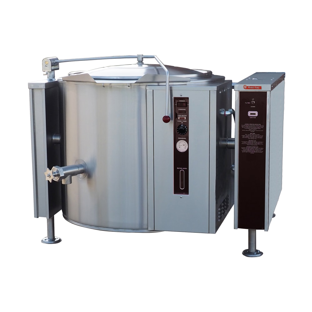 Market Forge FT-40GLS 40 gal Steam Kettle - Power Tilt, 2/3 Jacket ...