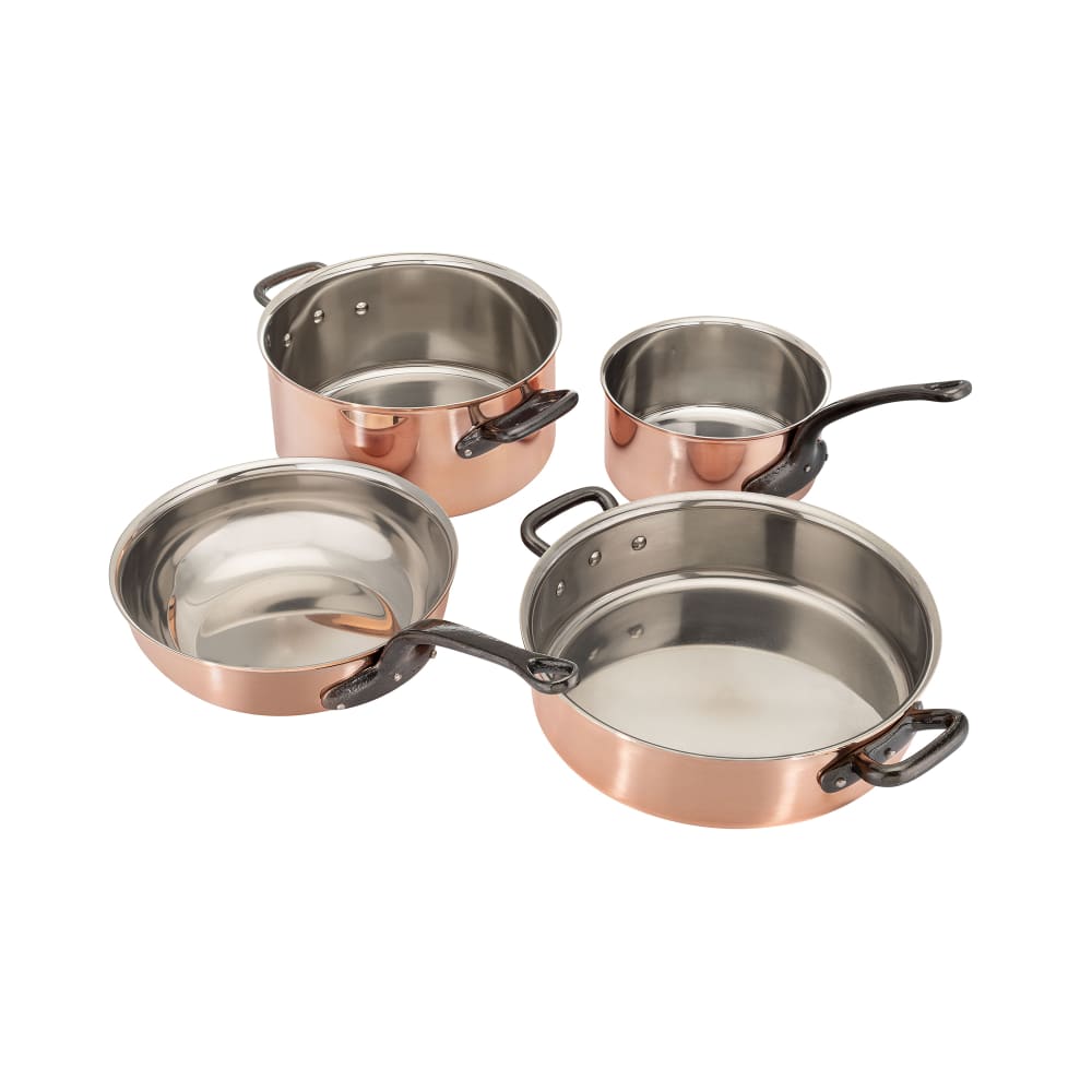 Matfer Bourgeat 915901 8 Piece Cookware Set, Stainless Steel/Copper w ...