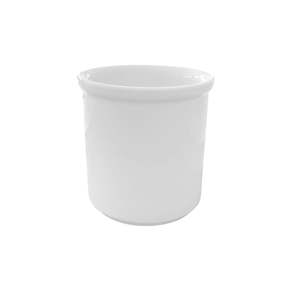 Hall China HL3010AWHA Round 32 oz Condiment Jar - White