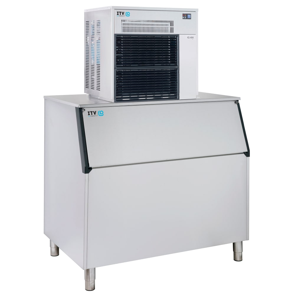 ITV Ice Makers IQ900A/S900 980 lb Ice Queen Flake Ice Maker w/ Bin ...