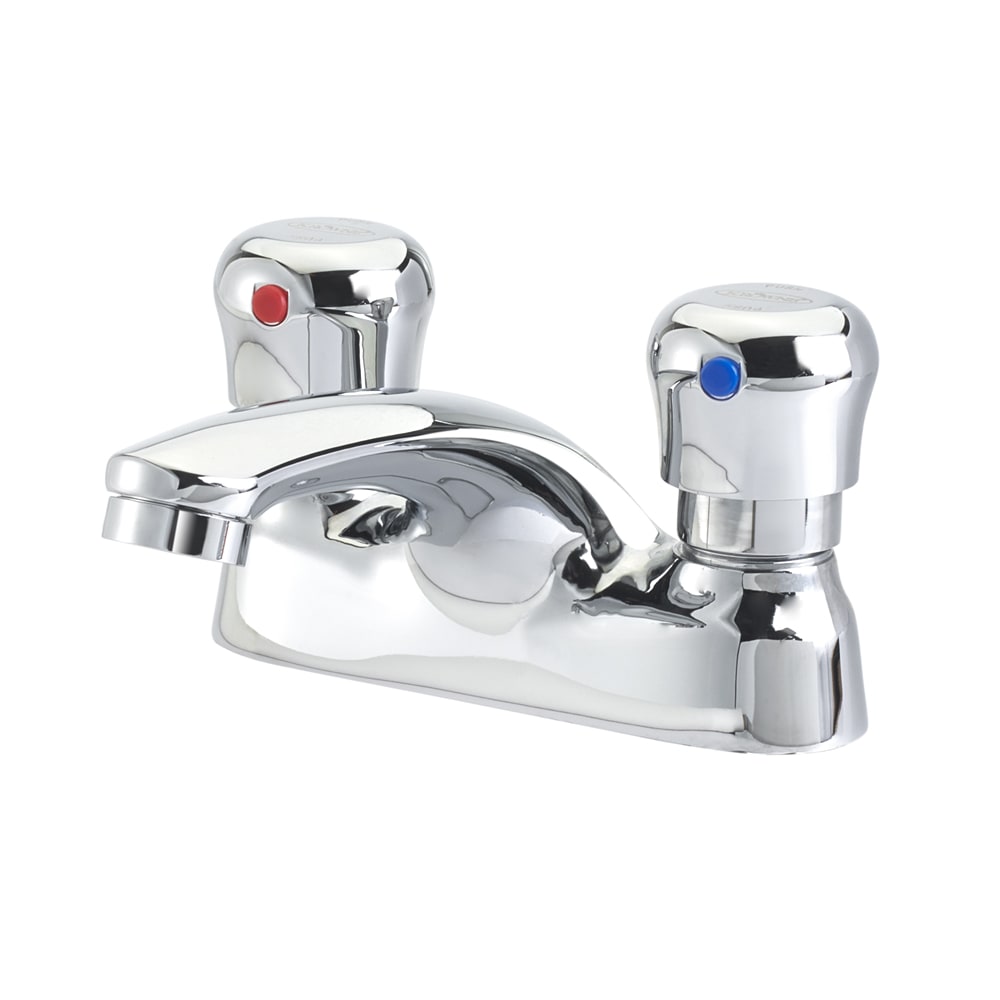 Krowne 14-530L Deck Mount Metering Faucet w/ 3 7/8" Cast Spout & Push ...