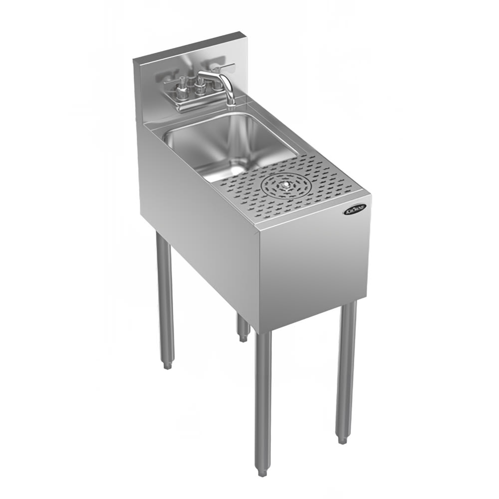 Krowne KR24-MS12 Underbar Speed Unit w/ Dump Sink & Speed Rinser, 12" x ...