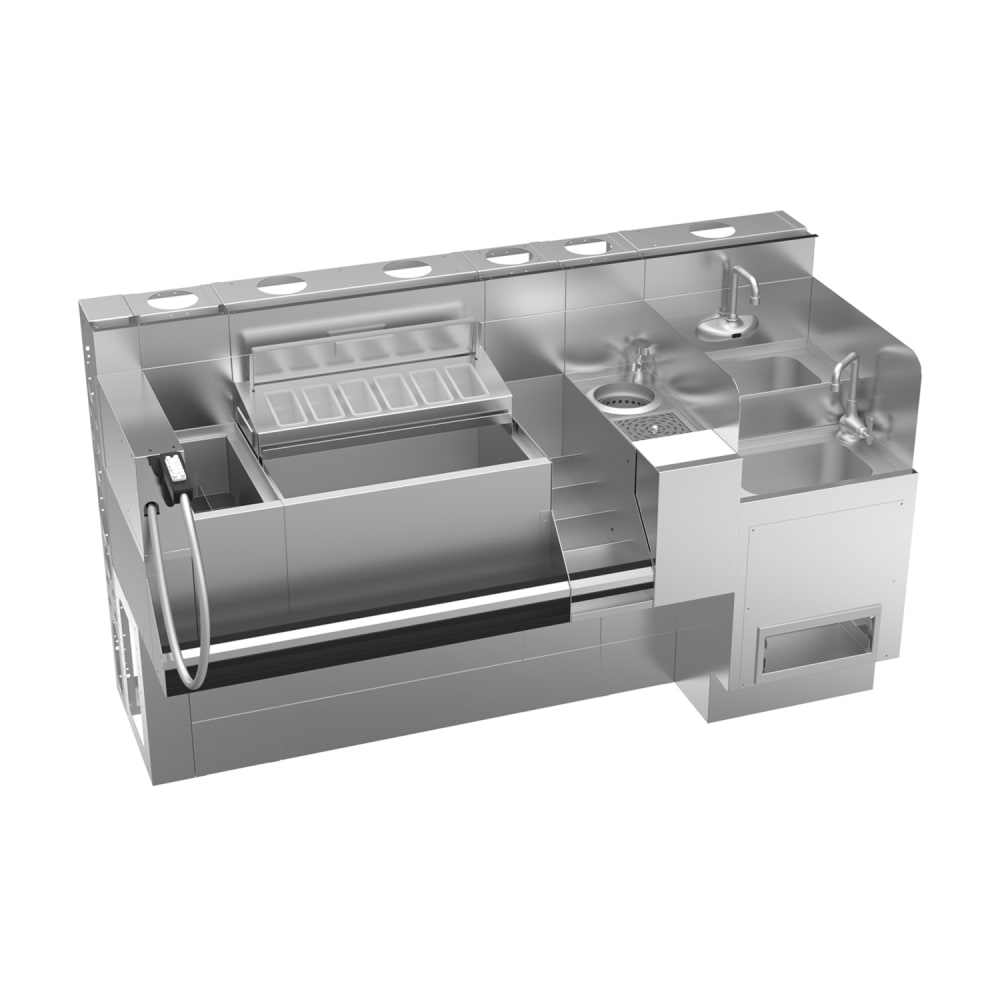 Krowne KR24-TCS70A-10 70" The Taffer Command Station w/ Cold Plate ...