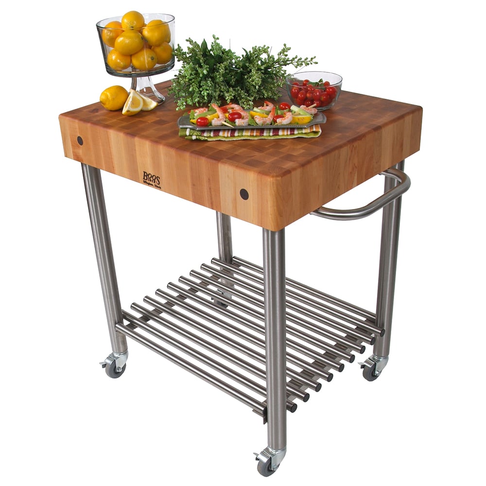 John Boos CUCD15 Cucina D'Amico Cart, 24 W x 30 L x 35"H, Stainless ...