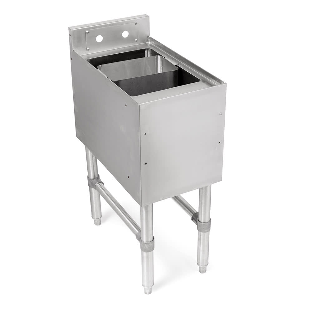 John Boos UBDS-1812-X Underbar Dump Sink w/ Stainless Steel Legs, 12"W ...