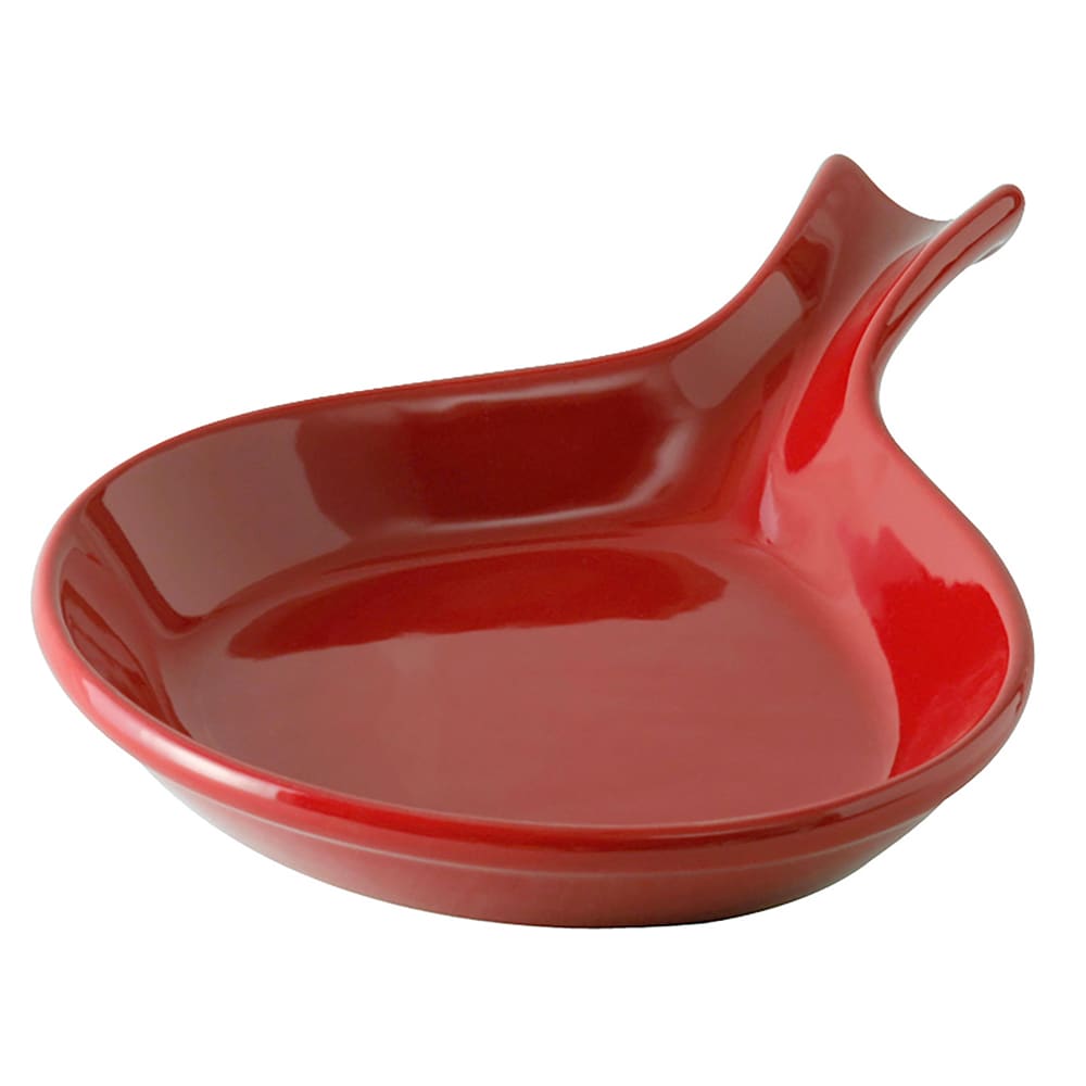 Tuxton BQP-114 18 oz DuraTux®© Fry Pan Server - Ceramic, Cayenne