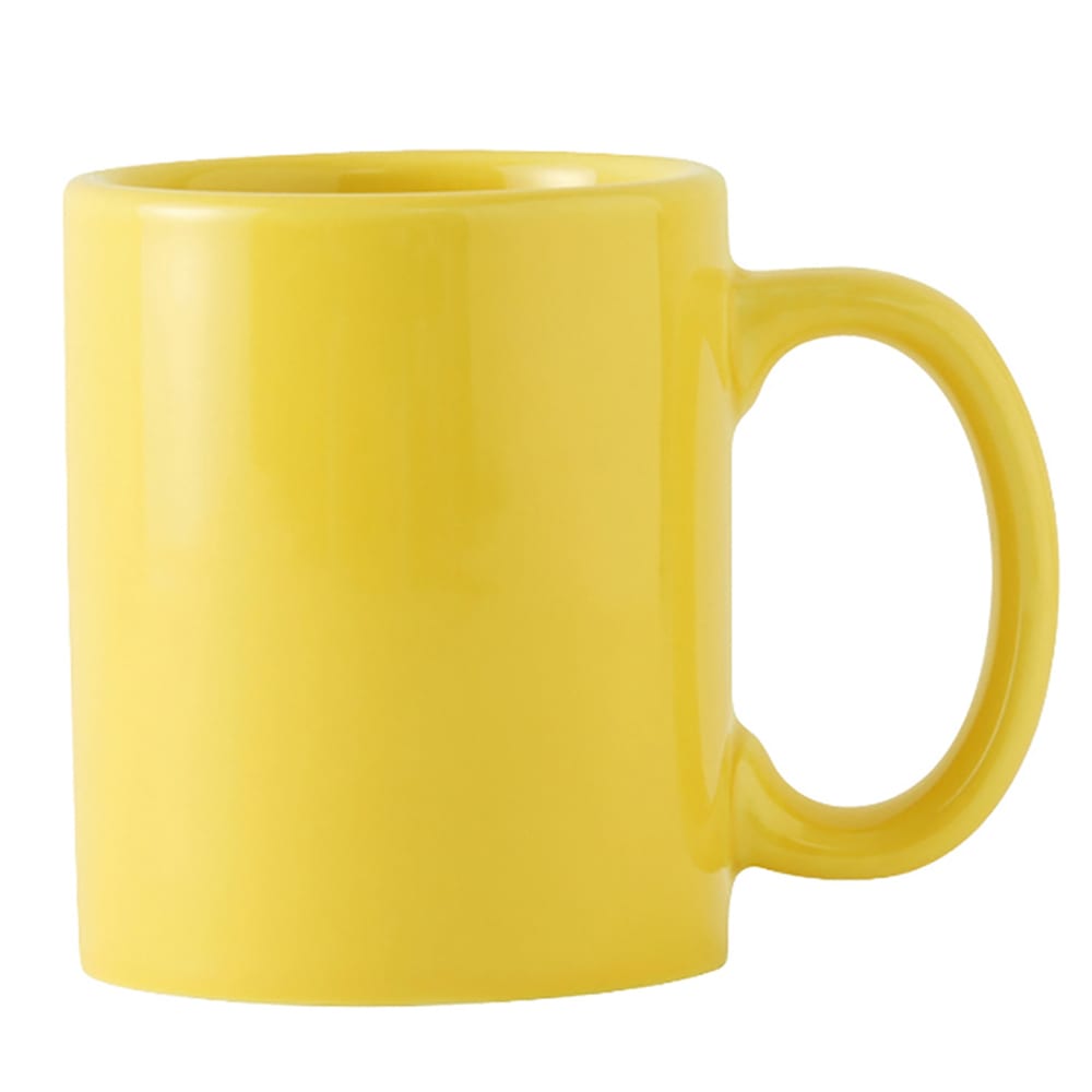 Tuxton BSM-1202 12 oz Concentrix®© C-Handle Mug - Ceramic, Saffron