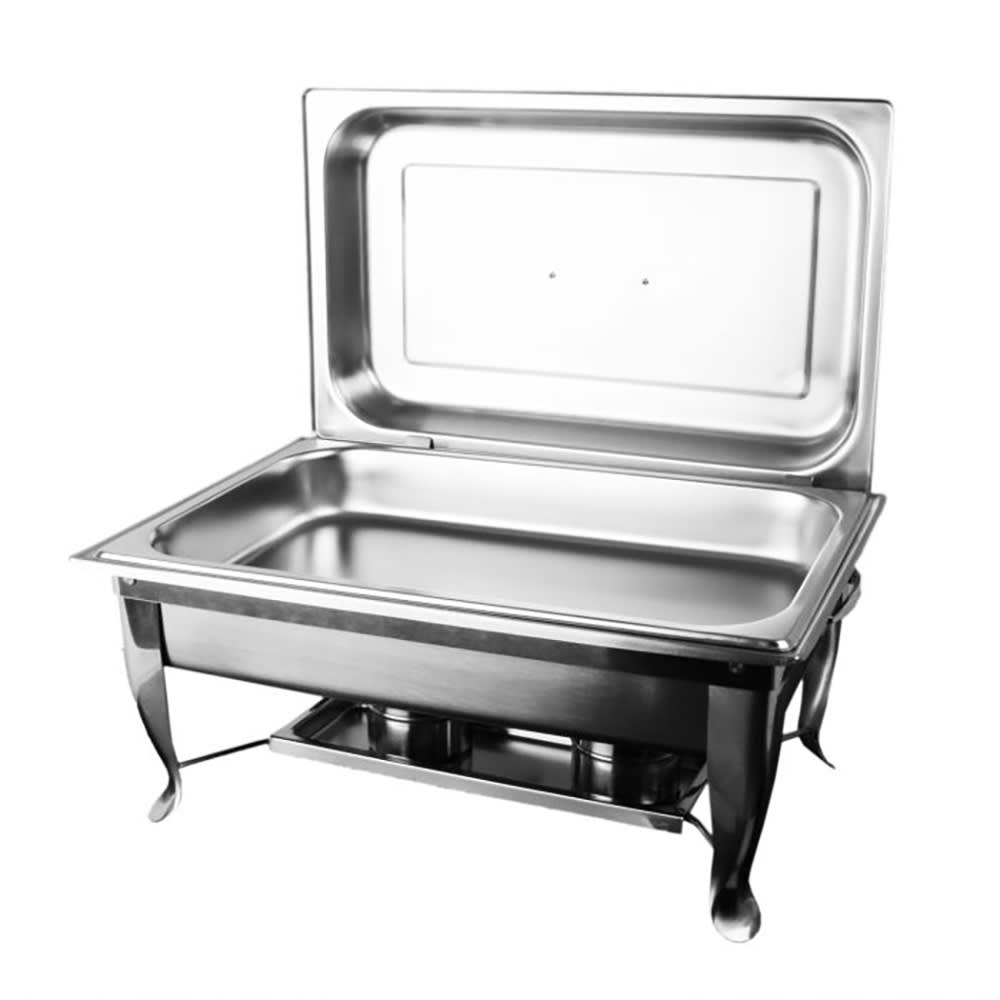 Thunder Group SLRCF005 Full Size Chafer w/ Lift Off Lid & Chafing Fuel Heat