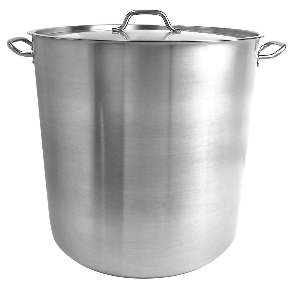 Thunder Group SLSPS4100 100 qt Stainless Steel Stock Pot w/ Cover ...