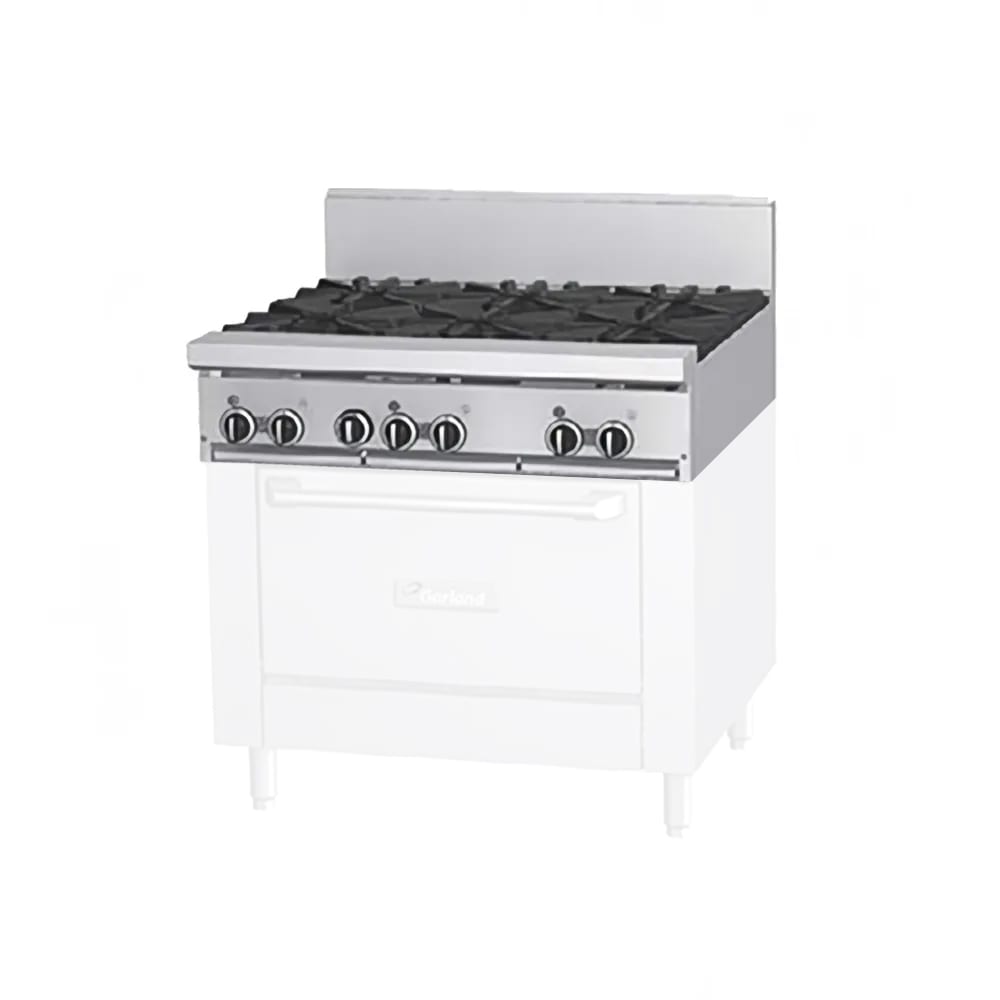 Garland GF36-6T 36" 6 Burner Gas Range w/ Storage Base, Natural Gas